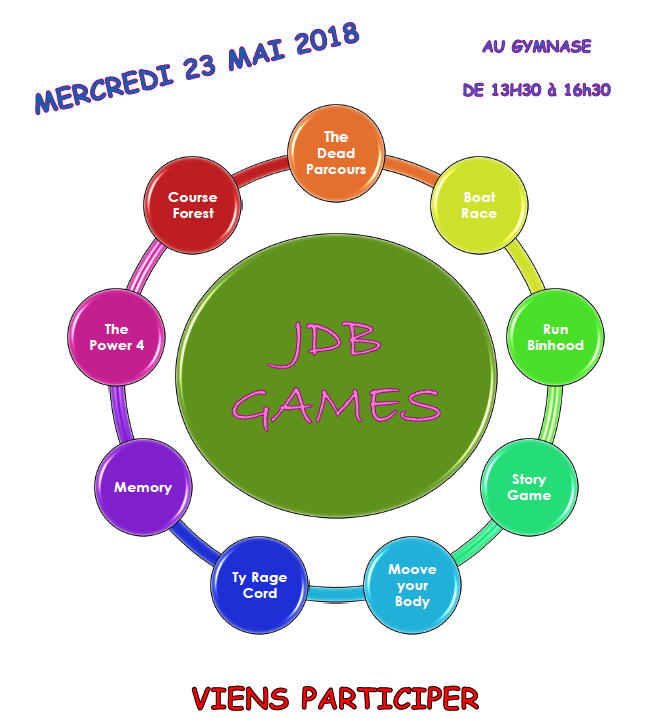 Réservez le 23 mai pour les JDB Games ! - Lycée Jehan de Beauce